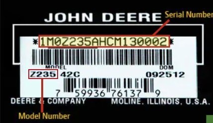 Understanding your John Deere serial number